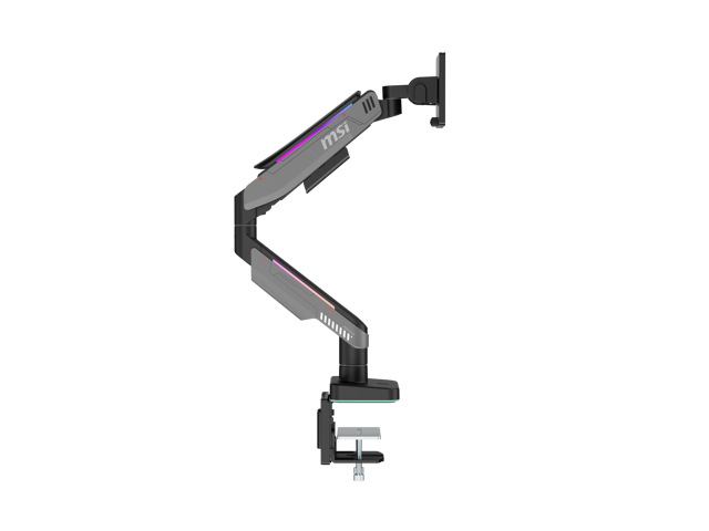 MSI MPG MT201R - Premium RGB Single Monitor Stand Arm, Supports 17-49 ...