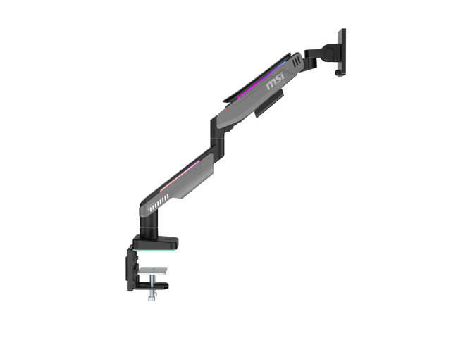 MSI MPG MT201R - Premium RGB Single Monitor Stand Arm, Supports 17-49 ...