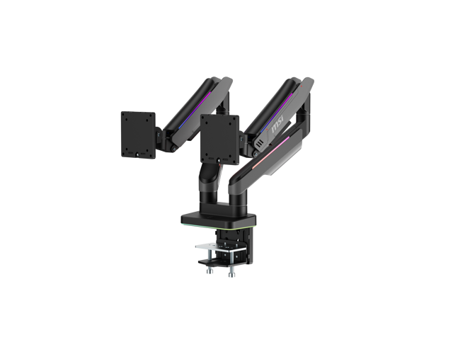 MSI MPG MT201DR - Premium RGB Dual Monitor Stand Arms, 17-35" Support ...