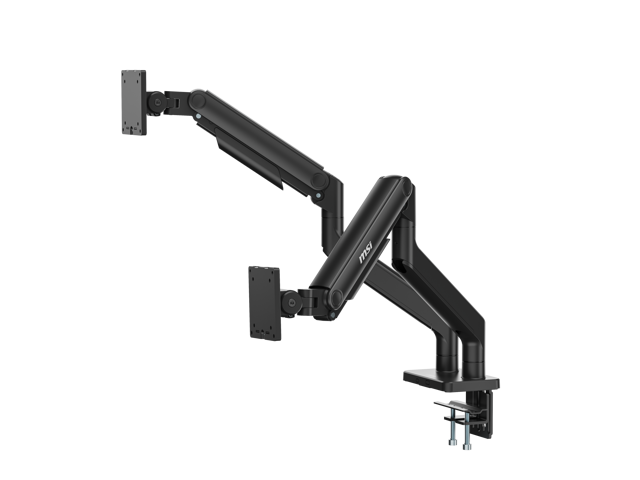 MSI MAG MT201D - Premium Heavy Duty Dual Monitor Stand Arms, 17-45 ...