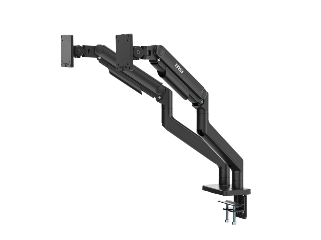 MSI MAG MT201D - Premium Heavy Duty Dual Monitor Stand Arms, 17-45 ...