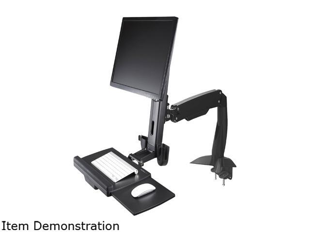 StarTech ARMSTSCP1 Sit Stand Monitor Arm - Up to 24in Monitors - Height ...