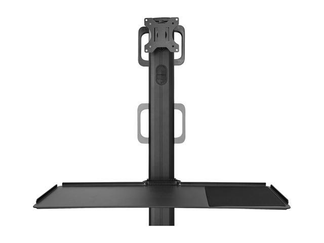 StarTech.com WKSTNCART Mobile Workstation Cart with Monitor Mount, CPU ...