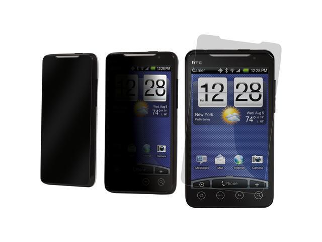 3M 98-0440-5204-5 Black Privacy Screen Protectors for HTC Evo (Portrait ...