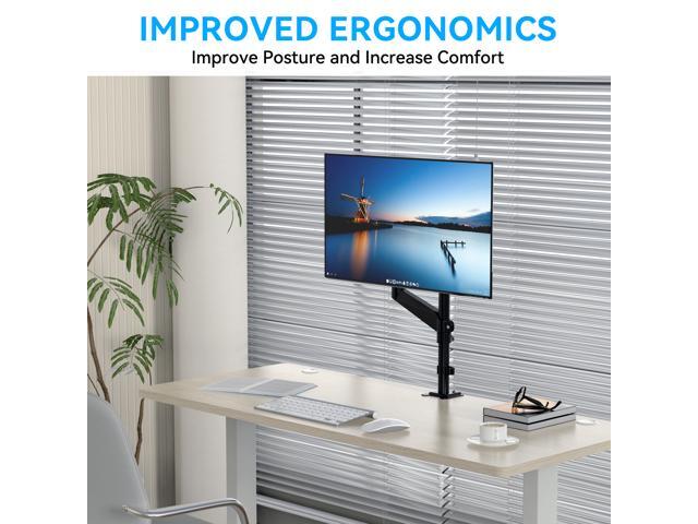 Rosewill Single Monitor Mount, Adjustable Monitor Arm Desk Mount Fits ...