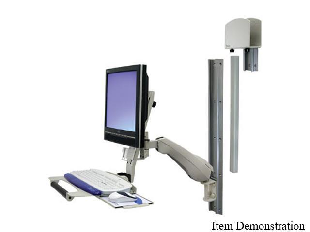 Ergotron 28-484-180 HD Combo Arm with Small CPU Holder Grey - Newegg.com