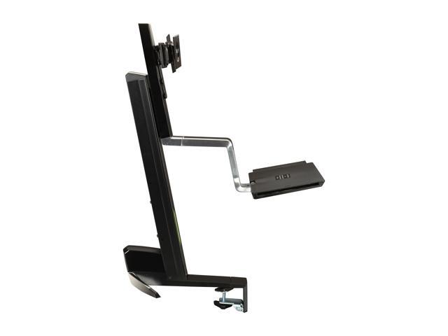 Ergotron 33-341-200 Black WorkFit-S, Dual Monitor Sit-Stand Workstation ...
