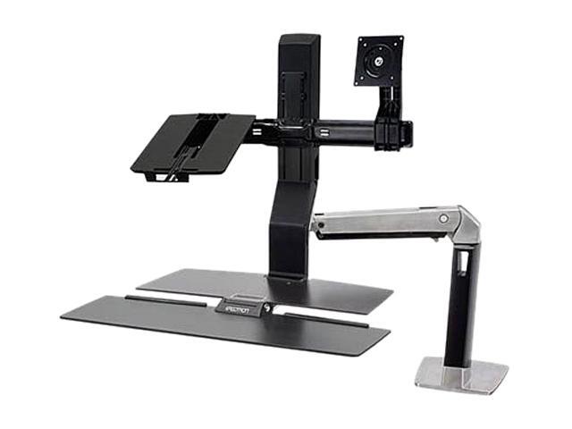 Ergotron 24-273-026 WorkFit-A, LCD & Laptop Sit-Stand Workstation, with ...