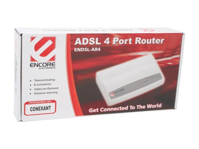 Open Box: ENCORE ENDSL-AR4 ADSL modem with Ethernet Router - Newegg.com
