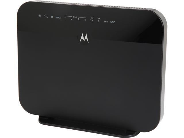 MOTOROLA MD1600-10 VDSL2 / ADSL2+ Modem Plus AC1600 Wi-Fi Gigabit ...