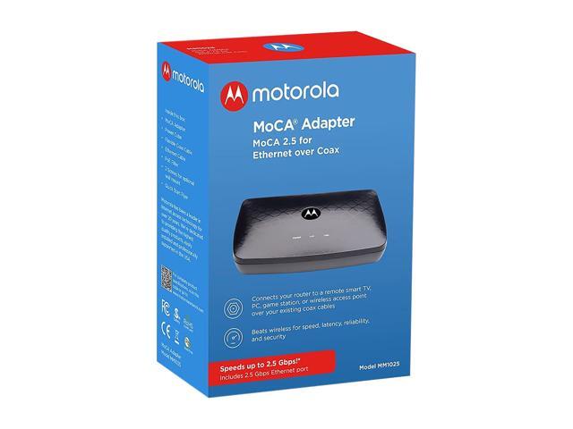 Motorola MoCA 2.5 Adapter for Ethernet Over Coax, 2.5 Gbps Ethernet ...