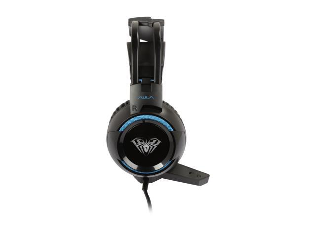 Aula USB Wired Gaming Headset with Logo Light + Vibration Effect ...