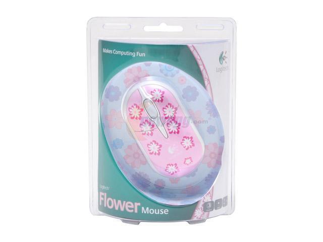 Logitech 931457-0403 Flower Wired Optical Mouse - Newegg.com
