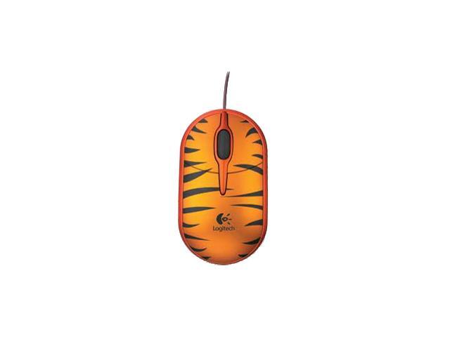 Logitech Tiger Orange Wired Optical Mouse - Newegg.com