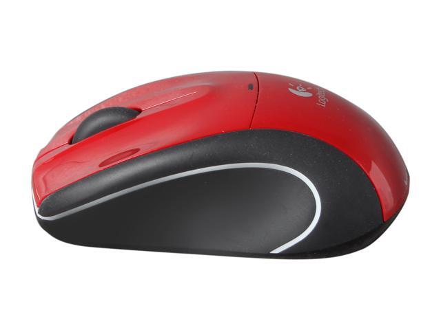 Logitech V450 Nano Red Cordless Laser Mouse - Newegg.com