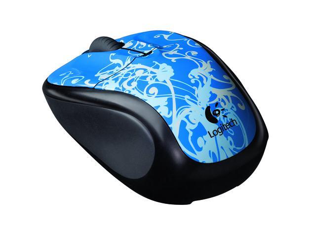 Logitech V220 Blossom Pattern Cordless Optical Mouse for Notebooks ...