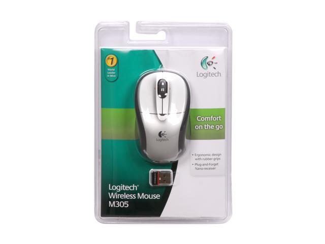 Logitech M305 Silver Wireless Optical Mouse - Newegg.com