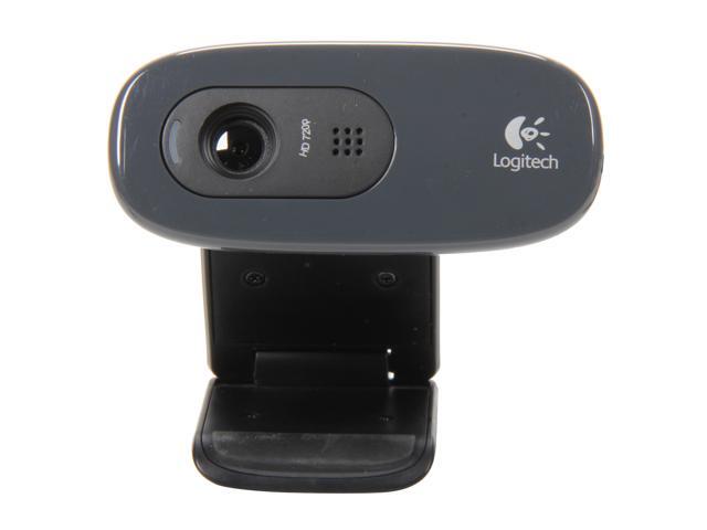 Refurbished: Logitech C270 HD WebCam w/ Behind-the-Head Headset ...