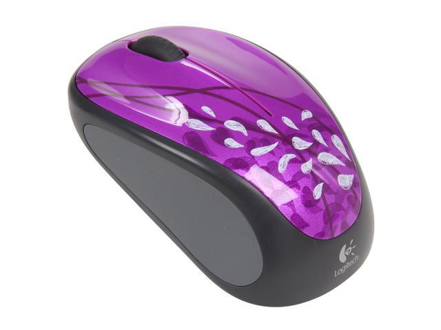 Refurbished: Logitech Recertified M315 Violet Splash 1-Wheel USB RF ...