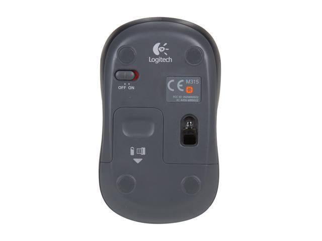 Refurbished: Logitech Recertified M315 Steel Blue 1-Wheel USB RF ...