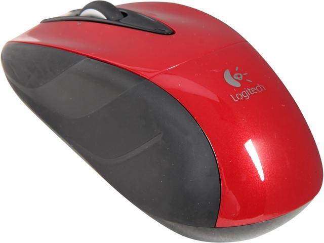 Refurbished: Logitech Recertified 910-002697 M525 Red / Black Tilt ...