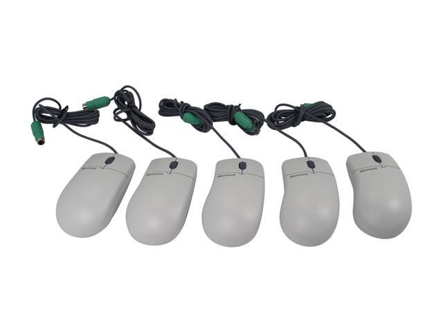 Microsoft Intellimouse 3.0 673-00338 White Wired Ball Mouse 5-Pack ...