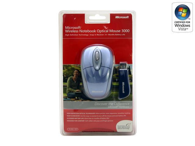 Microsoft Wireless Notebook Optical Mouse 3000 - Winter Blue - Newegg.ca
