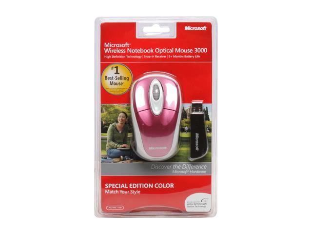 Microsoft Wireless Notebook Optical Mouse 3000 - Pink - Newegg.com