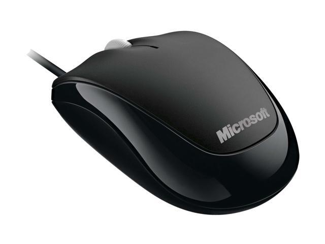 Microsoft U81-00010 Black Wired Optical Compact Optical Mouse 500 ...
