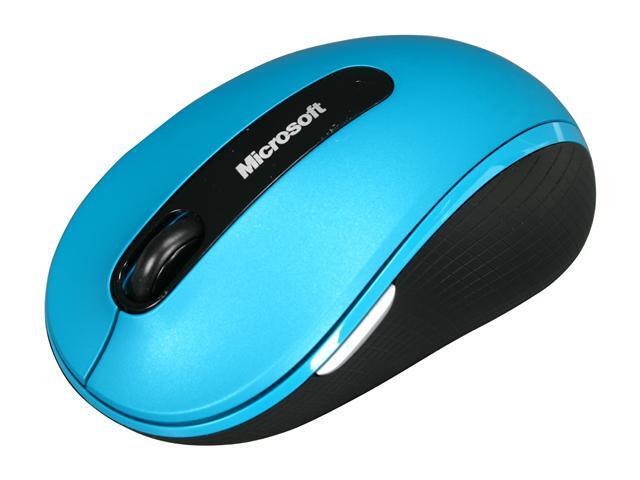 Microsoft Wireless Mobile Mouse 4000 - Teal Blue - Newegg.com