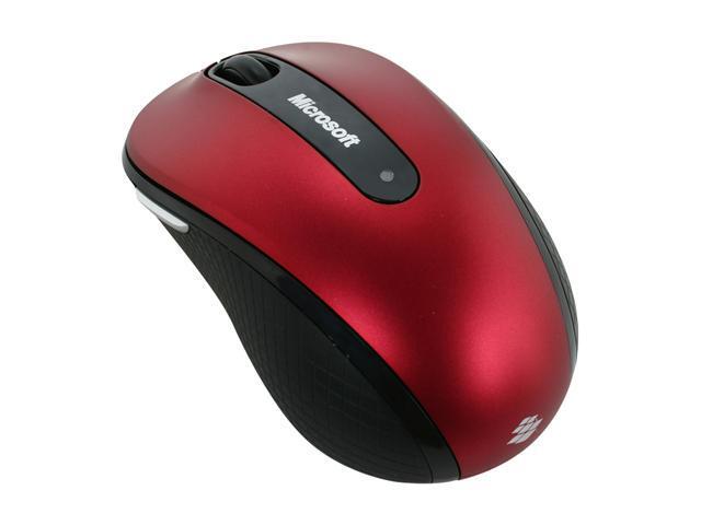 Microsoft Wireless Mobile Mouse 4000 Red RF Wireless Mouse - Newegg.com