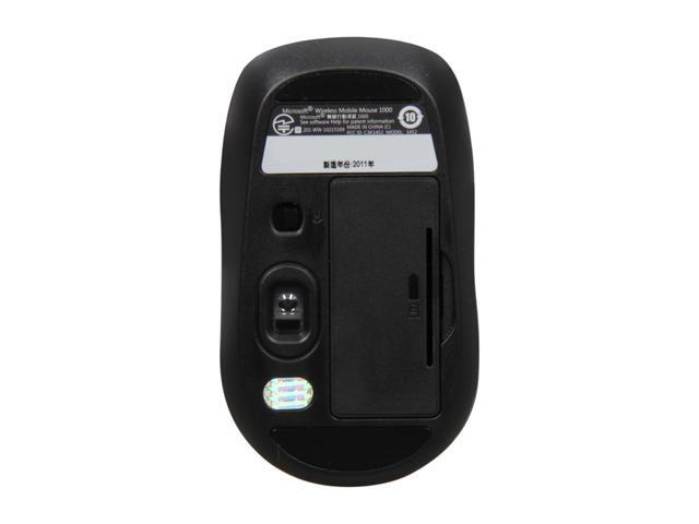 Microsoft Wireless Mobile Mouse 1000 for Business Black 3 Buttons 1 x ...