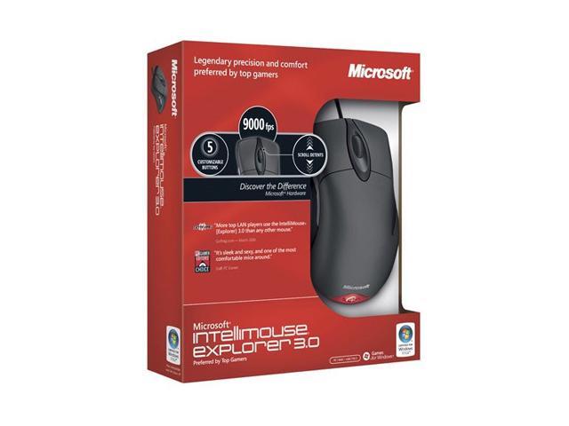 Microsoft IntelliMouse Explorer 3.0 B75-00124 Black Wired Optical Mouse ...