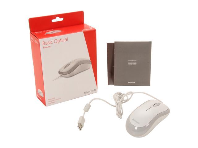 Microsoft Basic Optical Mouse, White (P58-00062) - Newegg.com