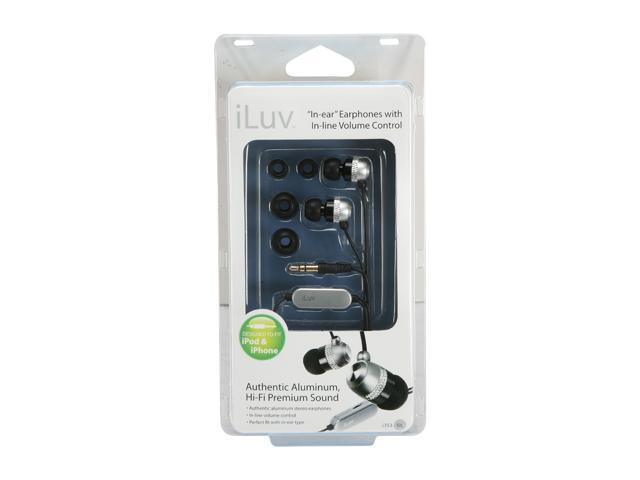 iLuv - In-ear Earphones w/ Volume control (i353) SILVER - Newegg.com
