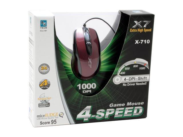 A4Tech X-710 Red Optical Gaming Mouse - Newegg.com