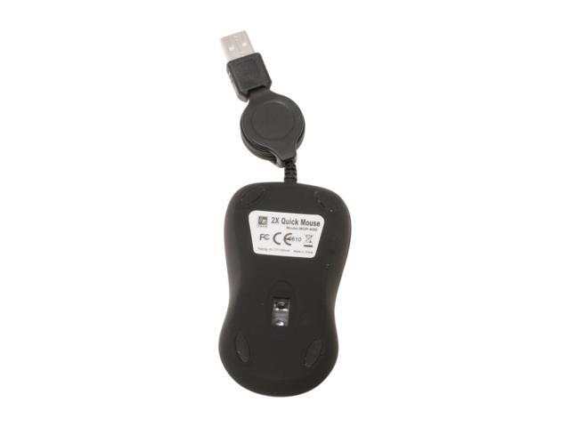 A4Tech MOP-60D-2 Black Wired Optical Retractable Mouse - Newegg.com