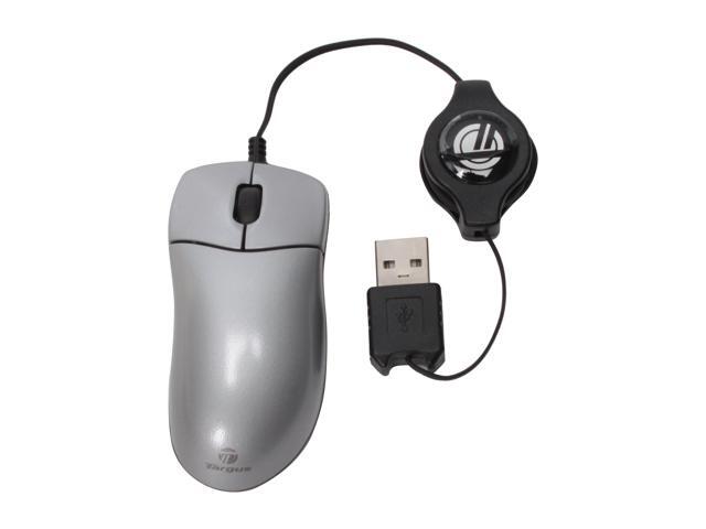Targus PAUM01U Silver Wired Optical Ultra Mini Retractable Mouse ...