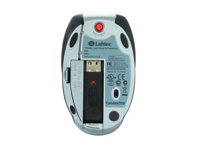 Labtec 931731-0914 Silver RF Wireless Laser Mouse for Notebooks ...