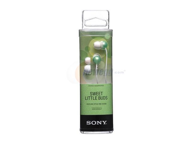 SONY MDR-EX33LP/GRN Earbud Headphone (Green) - Newegg.com