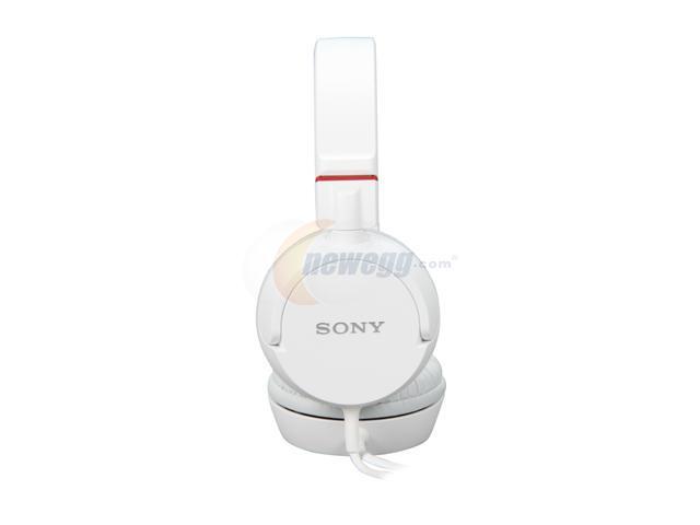 SONY White MDR-ZX100/WHT Supra-aural Stereo Headphone - White - Newegg.ca
