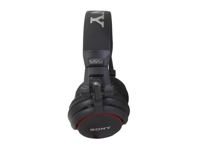Refurbished: SONY Black/Red MDR-V55/BR Supra-aural DJ Style Headphone ...