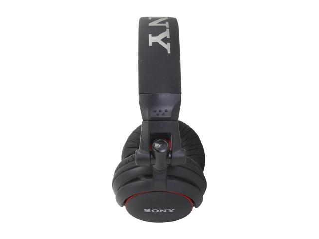 Refurbished: SONY Black/Red MDR-V55/BR Supra-aural DJ Style Headphone ...