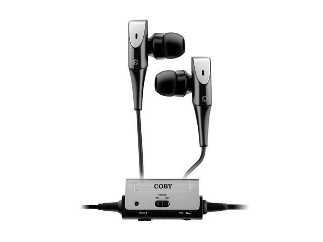 COBY CVE196 Canal Noise-Cancelling Isolation Stereo Earphone - Newegg.com