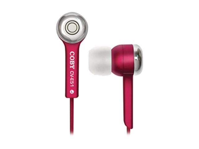 COBY Red CV-E52 In-Ear Jammerz Isolation Stereo Earphone (Red) - Newegg.com