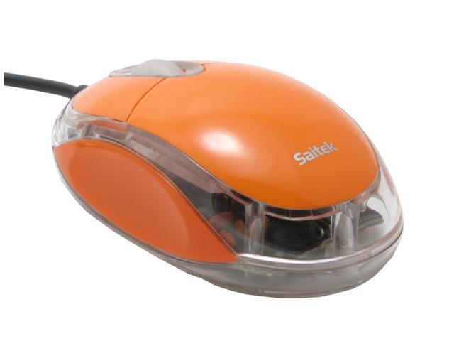 Saitek PM09AO Orange Wired Optical Mouse - Newegg.com