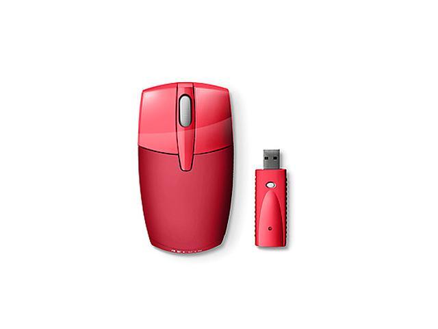 BELKIN F5L017 Red Wireless Optical Travel Mouse - Newegg.com