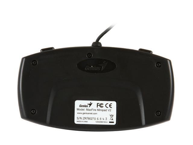 Genius MiniPad V2 - USB Vibration Game Pad with 8-way D-Pad/Action ...