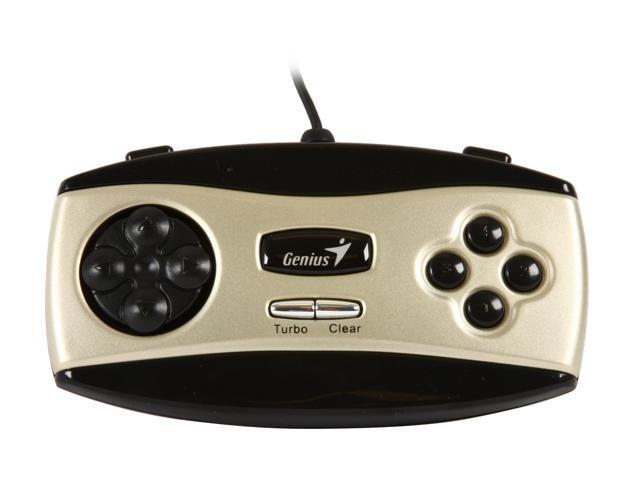 Genius MiniPad V2 - USB Vibration Game Pad with 8-way D-Pad/Action ...