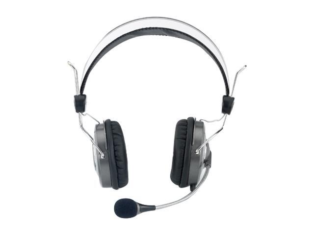 Genius HS-04SU Circumaural Headband Headset with Noise-canceling ...